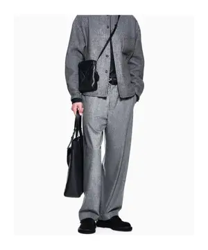 Giorgio Armani Straight-leg Rolled-up Casual Pants