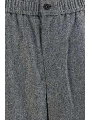 Giorgio Armani Pleated Wide-leg Trousers - Light Gray