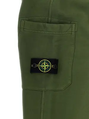 Stone Island Logo-patch Cotton Cargo Pants