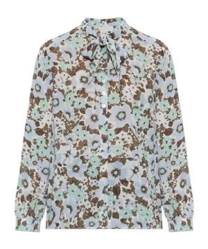 Tory Burch Printed Shirt - Gray