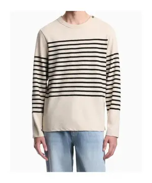 Emporio Armani Striped Color-blocked Knitwear