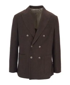 Eleventy Double-breasted Suit Jacket
