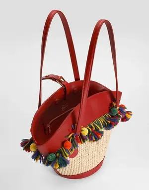 Dolce & Gabbana Raffia Coffa Capri Bag