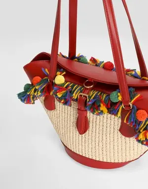 Dolce & Gabbana Raffia Coffa Capri Bag