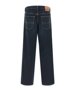 DIESEL® Belt-loop Jeans With Contrast Stitching And Logo Patch