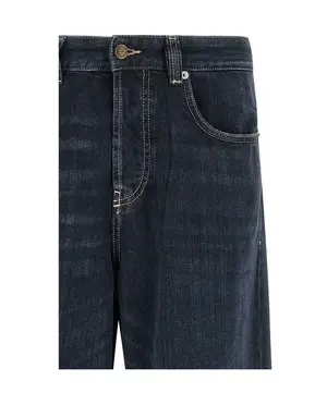DIESEL® Belt-loop Jeans With Contrast Stitching And Logo Patch