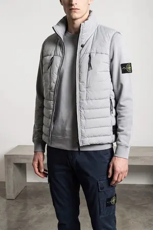 Stone Island Long-sleeve Crewneck Sweatshirt With Patch - Gray