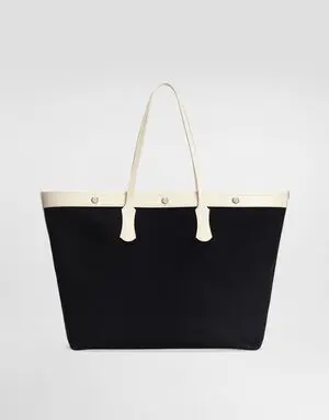 Dolce & Gabbana Atene Cotton Shopping Bag