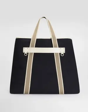 Dolce & Gabbana Essenza Canvas Shopping Bag