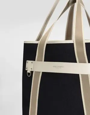 Dolce & Gabbana Essenza Canvas Shopping Bag