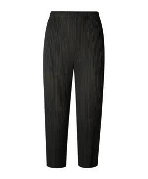 PLEATS PLEASE BY ISSEY MIYAKE Pleated Casual Trousers - Black