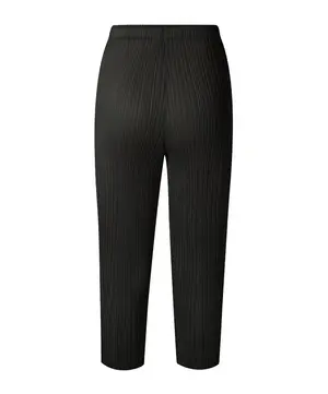 Issey Miyake Pleated Straight-leg Pants - Black