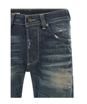 DIESEL® Belt-loop Jeans With Vintage Wash And Distressed Details