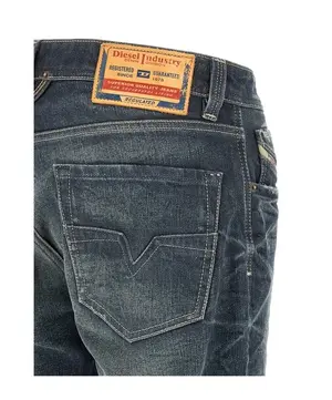 DIESEL® Belt-loop Jeans With Vintage Wash And Distressed Details