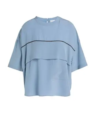 Brunello Cucinelli Short-sleeved Shirt - Blue