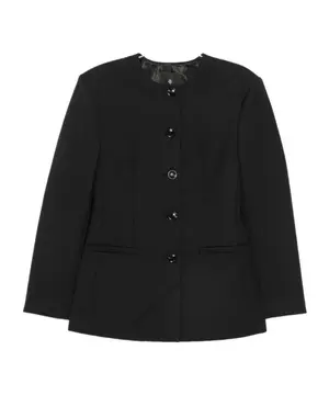 ANINE BING Single-breasted Collarless Jacket