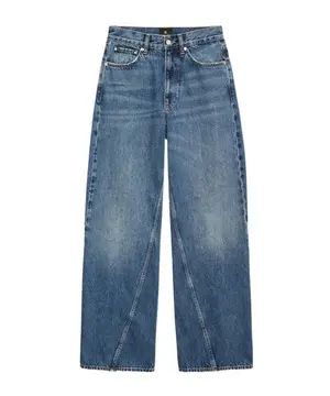 ANINE BING Jeans With Waistband Loops - Blue