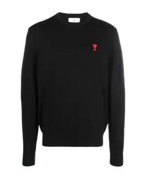 AMI Paris Logo Sweater - Black