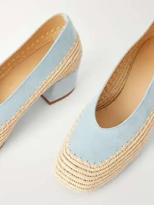 Gabriela Hearst Strength 40 Crocheted Suede Pumps