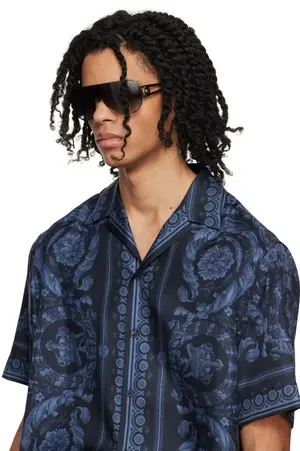 Versace Logo Pattern Sunglasses