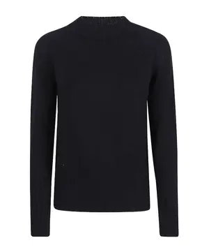DRUMOHR Raglan-sleeve Ribbed-hem Sweater - Black
