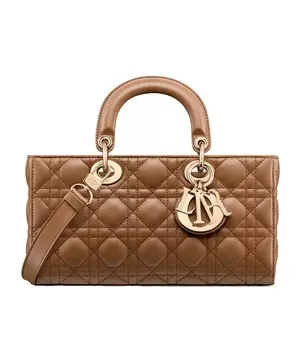 Dior Medium Lady D-joy Bag - Brown