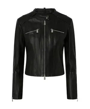 Pinko Cropped Zipped Jacket - Black