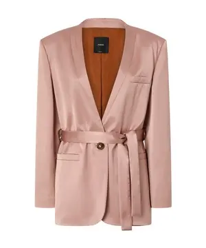 Pinko Single-breasted Blazer - Nude