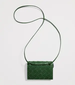 Bottega Veneta Leather Andiamo Badge Holder