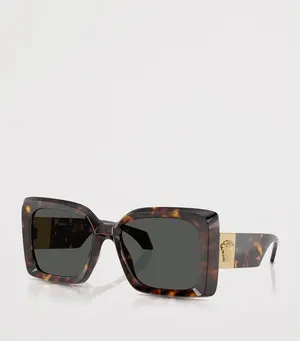 Versace Square Tortoiseshell Sunglasses