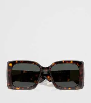 Versace Square Tortoiseshell Sunglasses