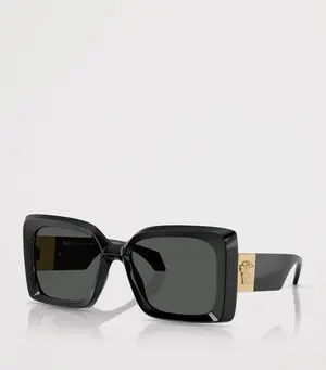 Versace Square Irregular Frame Sunglasses