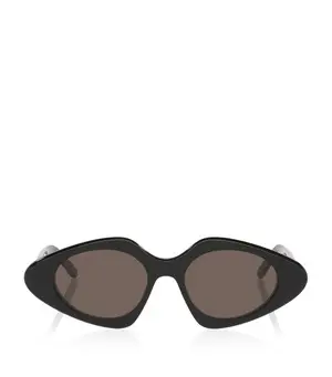 Loewe Triangle Slim Sunglasses - Black