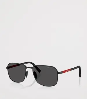 Prada Metal Rectangle Sunglasses