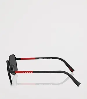 Prada Metal Rectangle Sunglasses