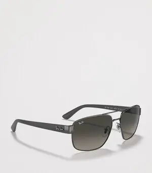 Ray-ban Metal Irregular Rectangle Sunglasses