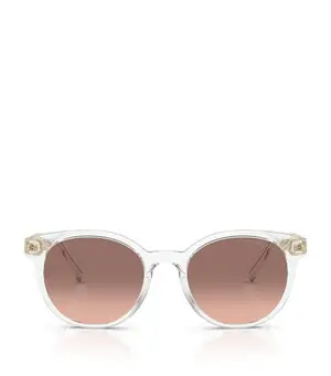 Michael Kors Pienza Round Sunglasses - Clear