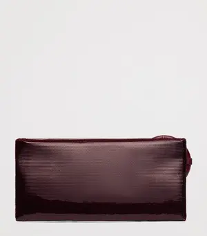 TOM FORD Sequinned Ring Clutch Bag - Burgundy
