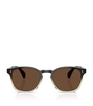 Oliver Spencer Finley Esq. Round Sunglasses - Black