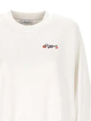 Off-White Floral-print Sweater