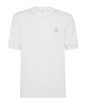 Brunello Cucinelli Logo-embroidered Crew-neck T-shirt