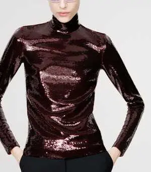 TOM FORD Sequinned Rollneck Top
