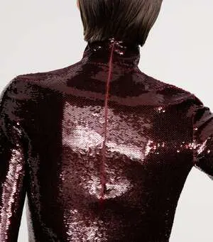TOM FORD Sequinned Rollneck Top