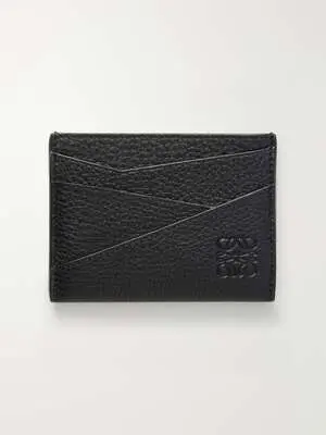 Loewe Puzzle Edge Anagram-debossed Leather Cardholder - Black
