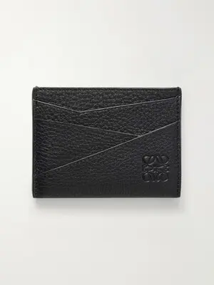 Loewe Puzzle Edge Anagram-debossed Leather Cardholder - Black