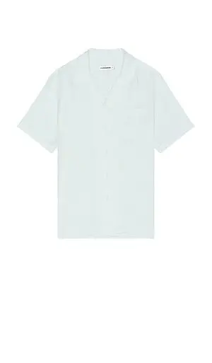 J. Lindeberg Elio Linen Shirt In Green