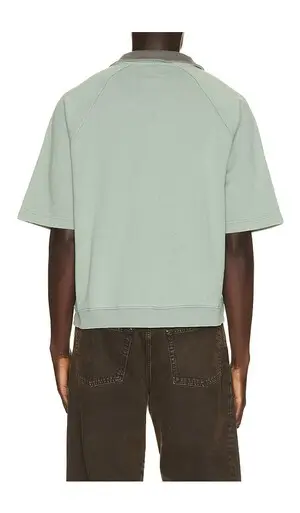 BOUND Acid Wash Jersey 1/2 Zip Polo