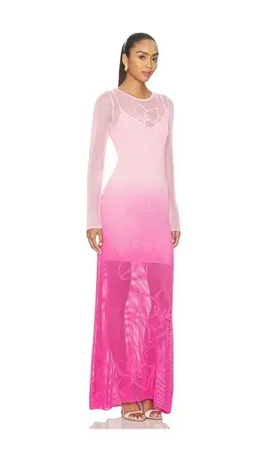 THE WOLF GANG Mela Maxi Dress In Multi