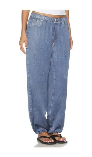 Rag & Bone Rb Miramar Satin Bubble Jeans In Blue