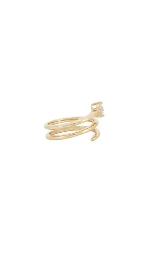 Lili Claspe Bloom Wrap Ring In Metallic